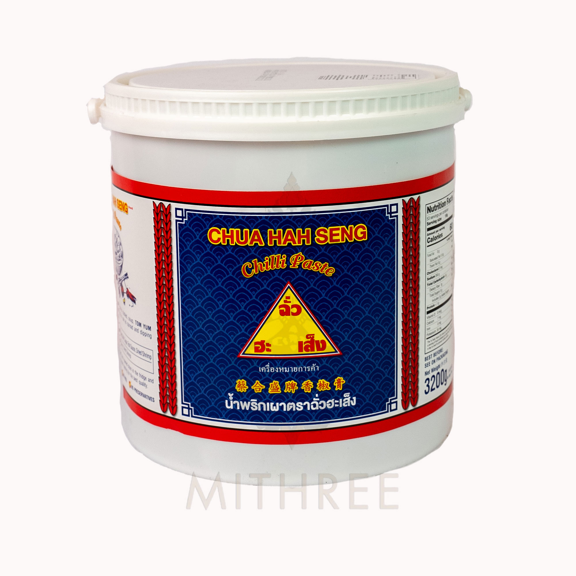 CHUA HAH SENG CHILLI PASTE 3.2KG/4 - MITHREE