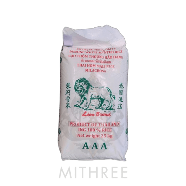 LION JASMINE RICE 25KG - MITHREE