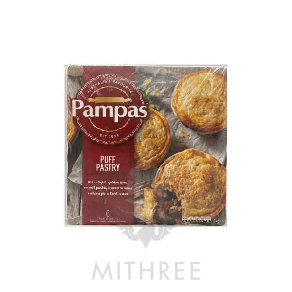 PAMPAS PUFF PASTRY [FRZ] 12 X 1KG - MITHREE