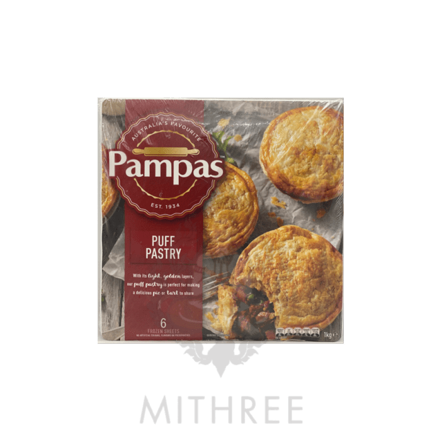 PAMPAS PUFF PASTRY [FRZ] 12 X 1KG - MITHREE