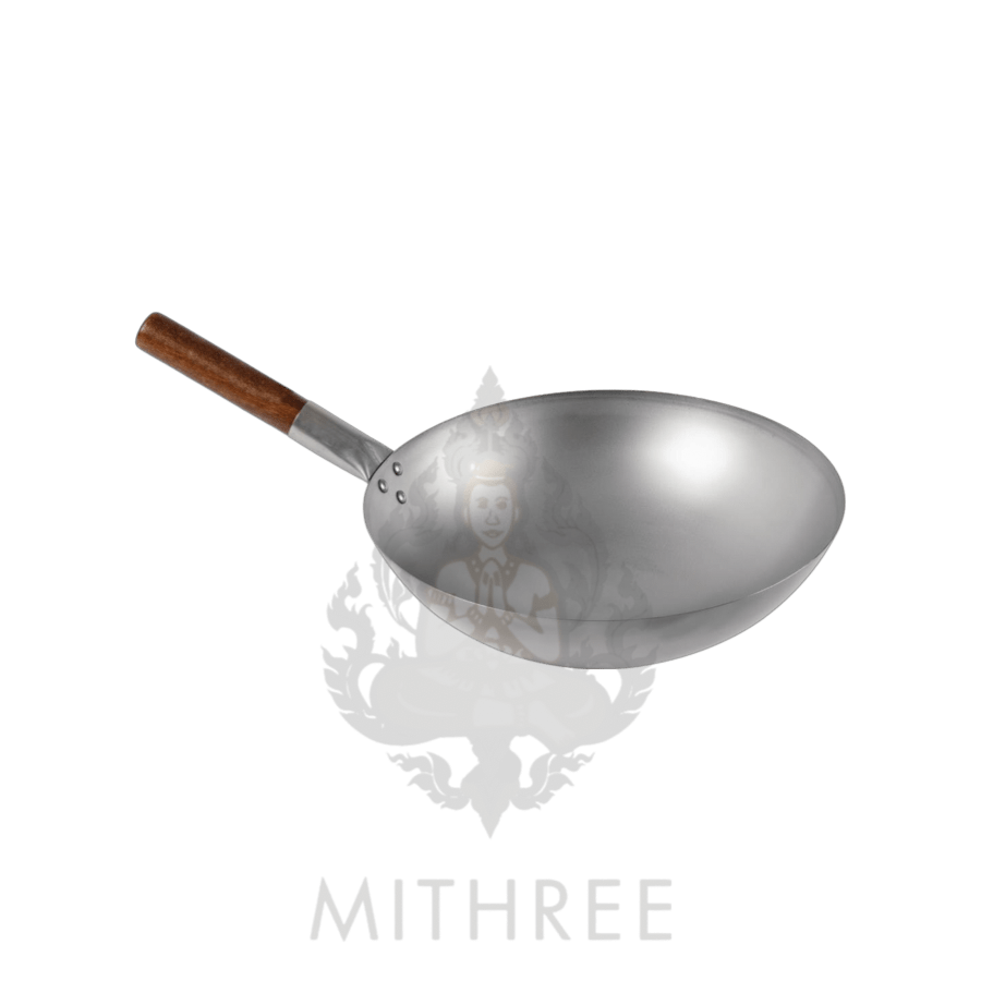 WOK 16 INCH [DEEP] WOODEN HANDLE - MITHREE