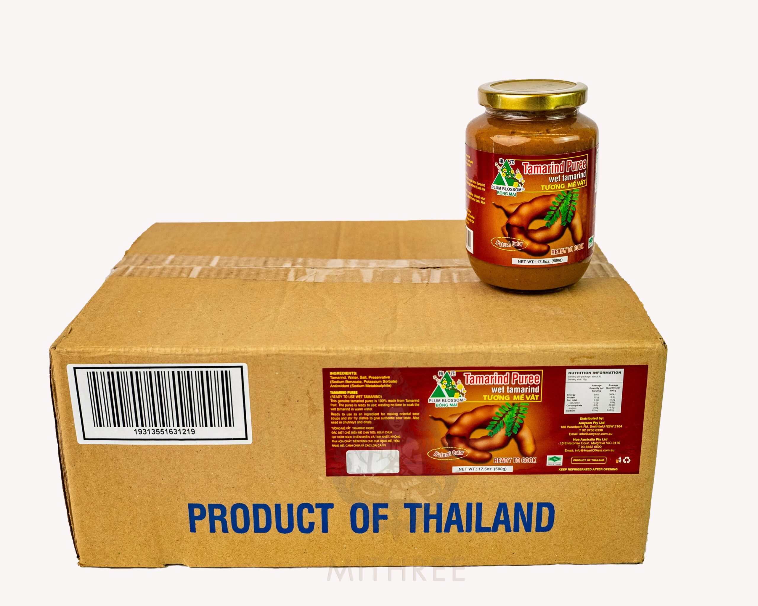 PLUM BLOSSOM TAMARIND PUREE 500G/12 - MITHREE