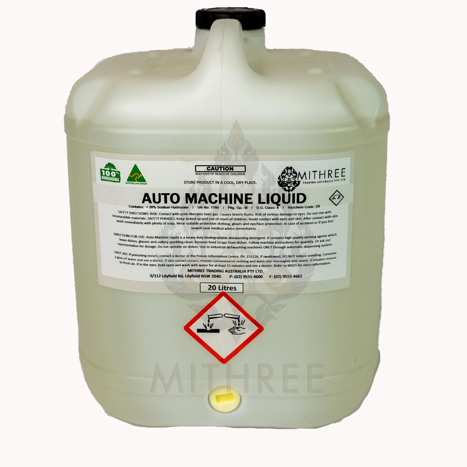 AUTO DISHWASHER MACHINE LIQUID 20L - MITHREE
