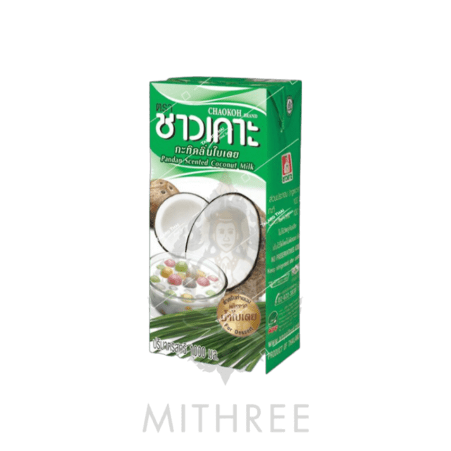 CHAOKOH PANDAN COCONUT MILK 12 X 1L - MITHREE