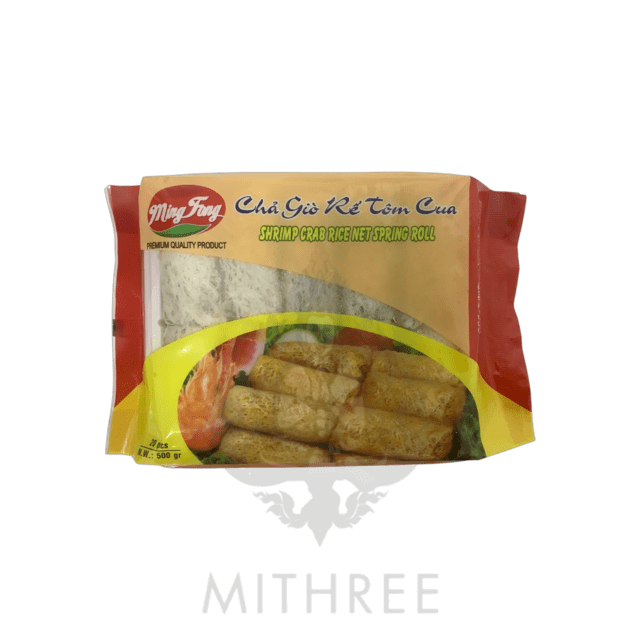 MING FONG SPRING ROLL NET (CRAB & SHRIMP) [FRZ] 500G/18 - MITHREE