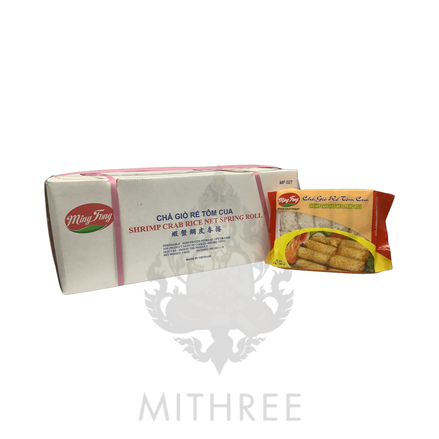 MING FONG SPRING ROLL NET (CRAB & SHRIMP) [FRZ] 500G/18 - MITHREE