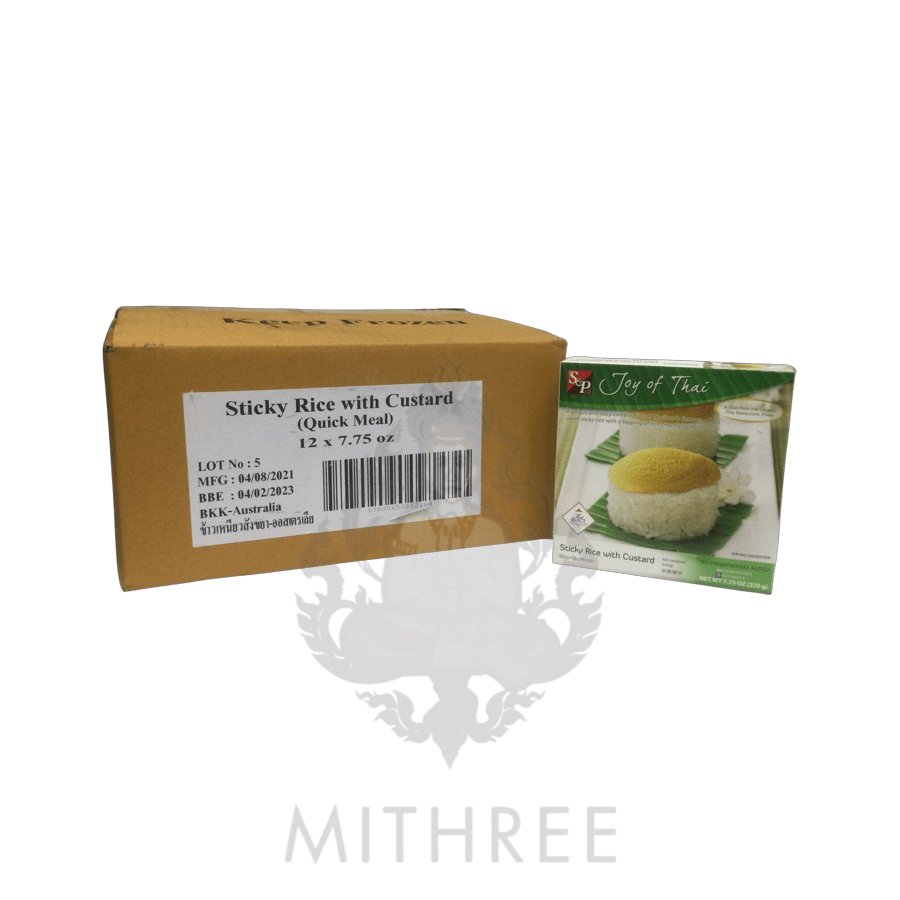 S&P STICKY RICE WITH CUSTARD [FRZ] 12 X 220G - MITHREE