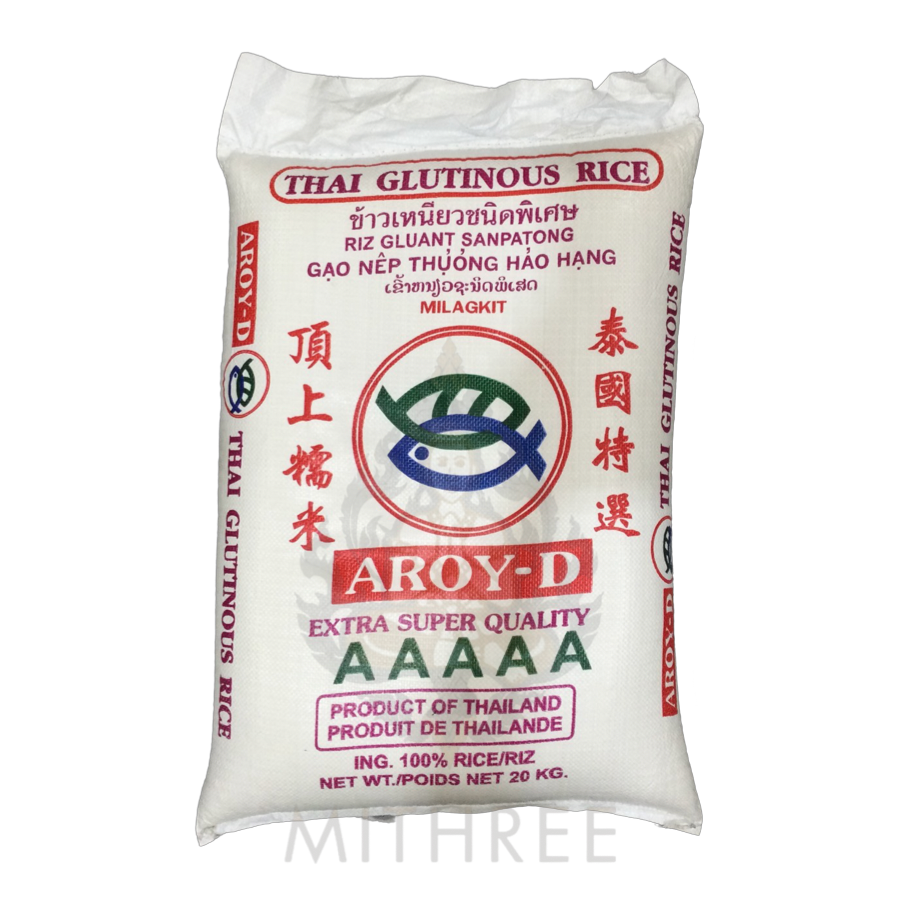 AROY-D THAI GLUTINOUS RICE 20KG - MITHREE