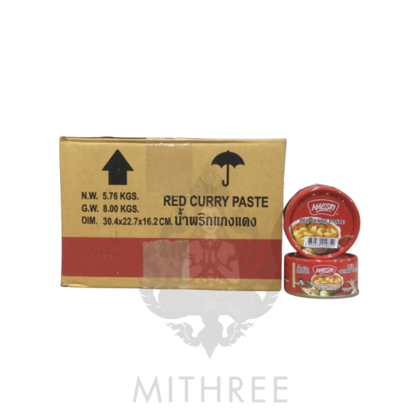 MAESRI RED CURRY PASTE 48 X 114G - MITHREE