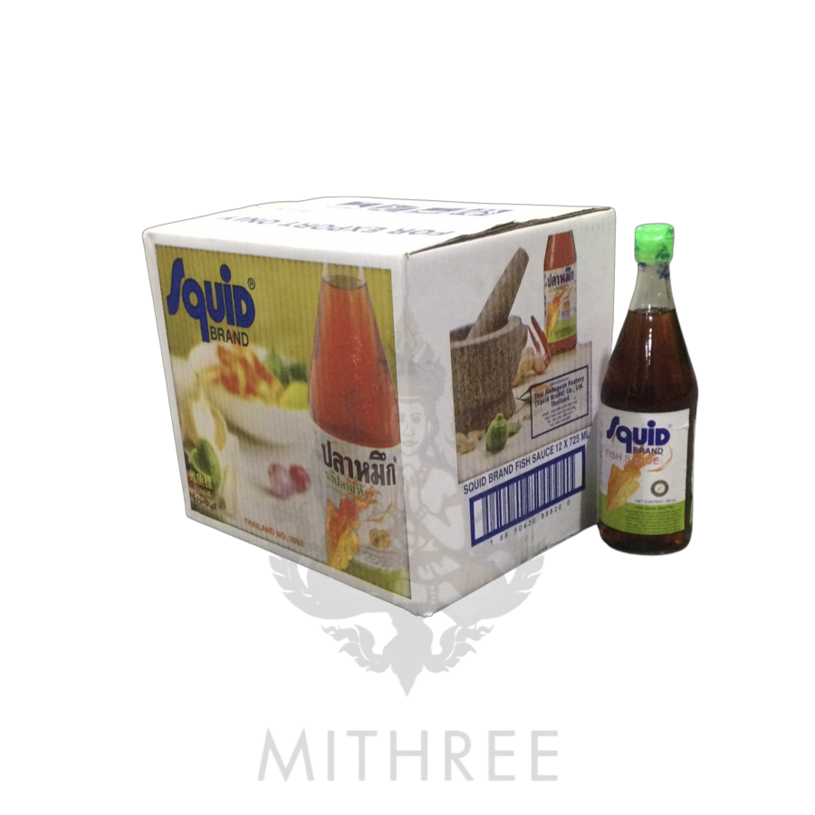 SQUID FISH SAUCE [GLASS] 12 X 725ML - MITHREE