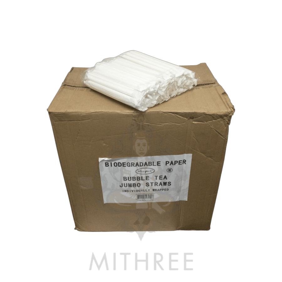 DRINKING STRAW PAPER [MILK TEA] 2000PCS - MITHREE