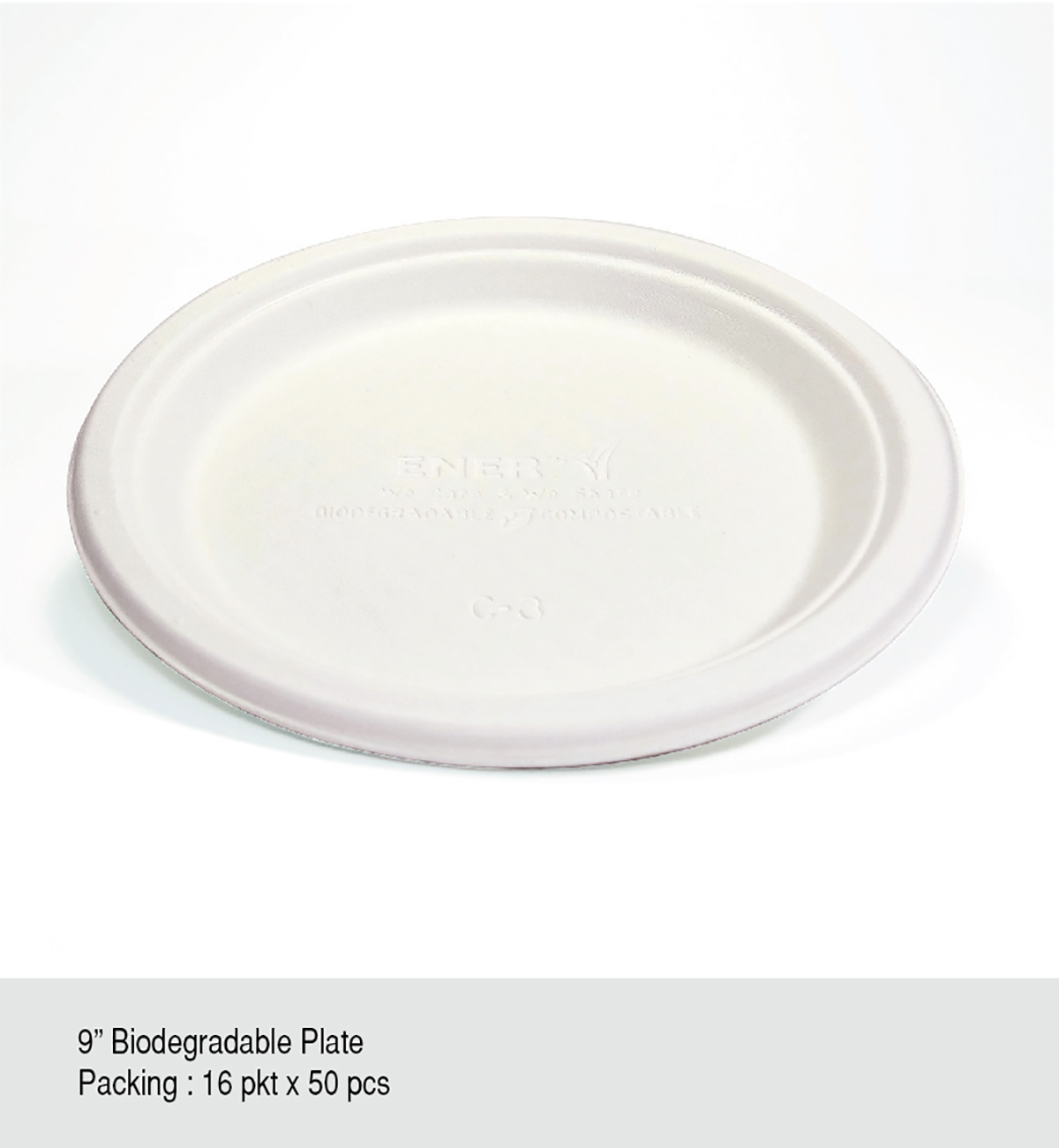 BIO PLATE 9" 500PCS - MITHREE