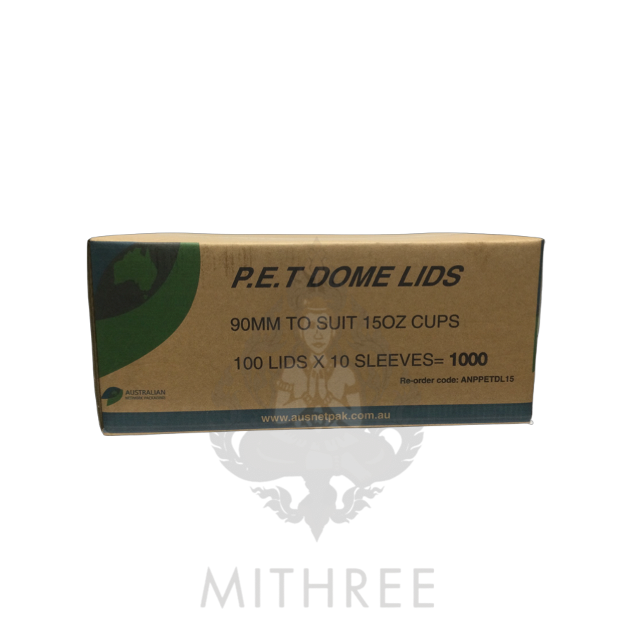 PET DOME LIDS [15OZ] 1000PCS - MITHREE