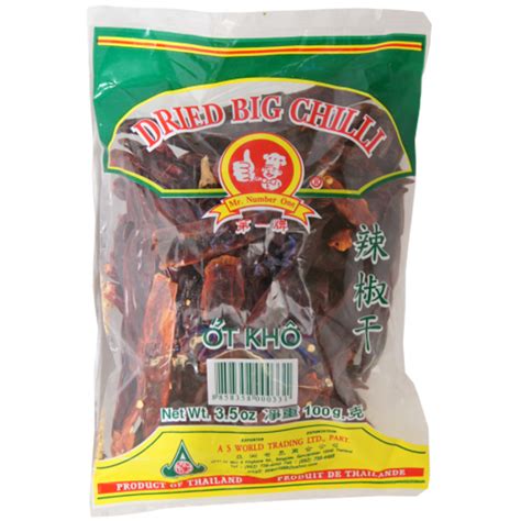 DRIED CHILLI [LARGE] 100G/100 - MITHREE