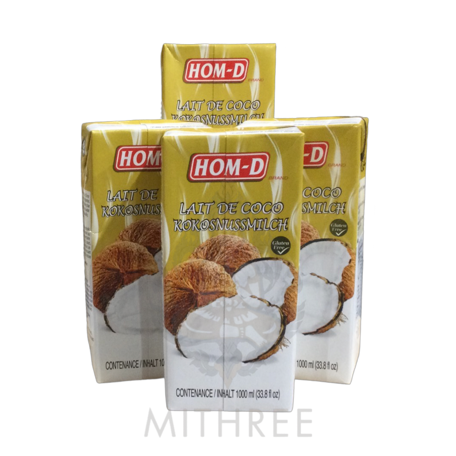 HOM-D COCONUT MILK [BROWN BOX] 12 X 1L - MITHREE