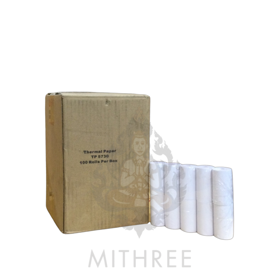 EFTPOS MACHINE THERMAL PAPER ROLLS [57mm x 30mm] 100ROLLS - MITHREE