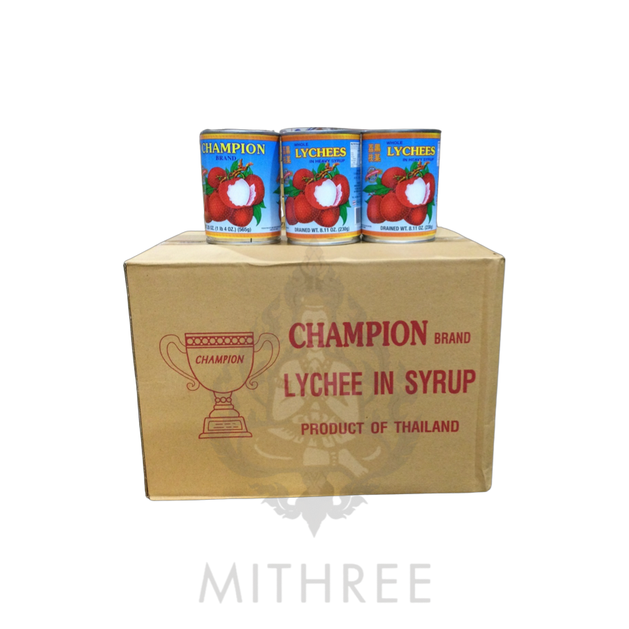 LYCHEE IN SYRUP 24 X 565G - MITHREE